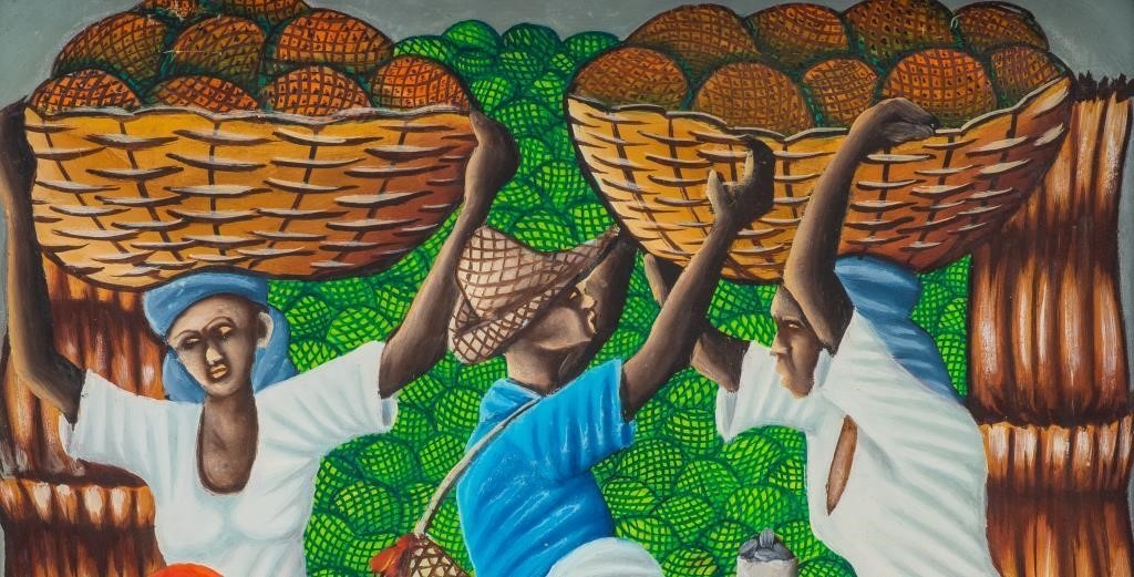 Gerard Valcin | Haitian Folk Painting Oil on Board | MutualArt