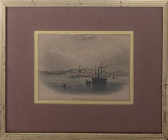 Richard Thomas Pentreath | Penzance From The Sea, (1858) | MutualArt