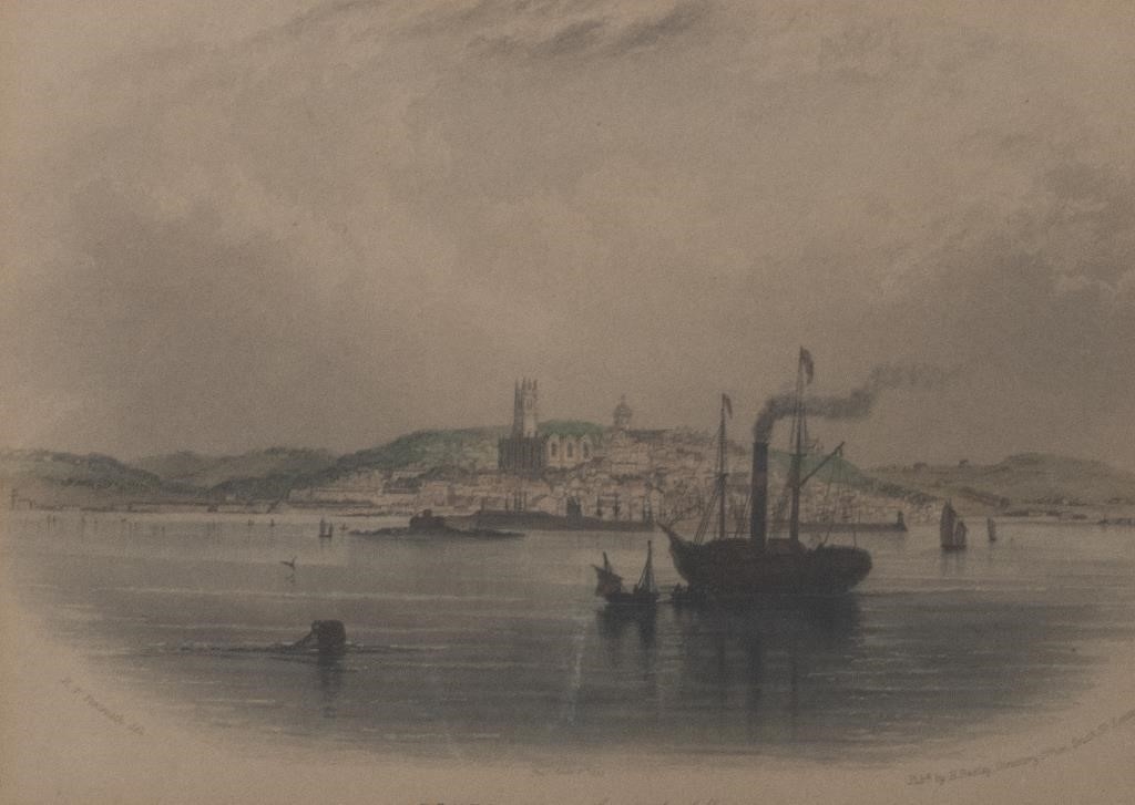Richard Thomas Pentreath | Penzance From The Sea, (1858) | MutualArt