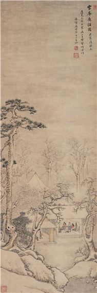 Wen Ding | Conversation at Night (1839) | MutualArt