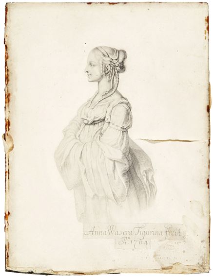 Anna Waser | A self portrait (1704) | MutualArt