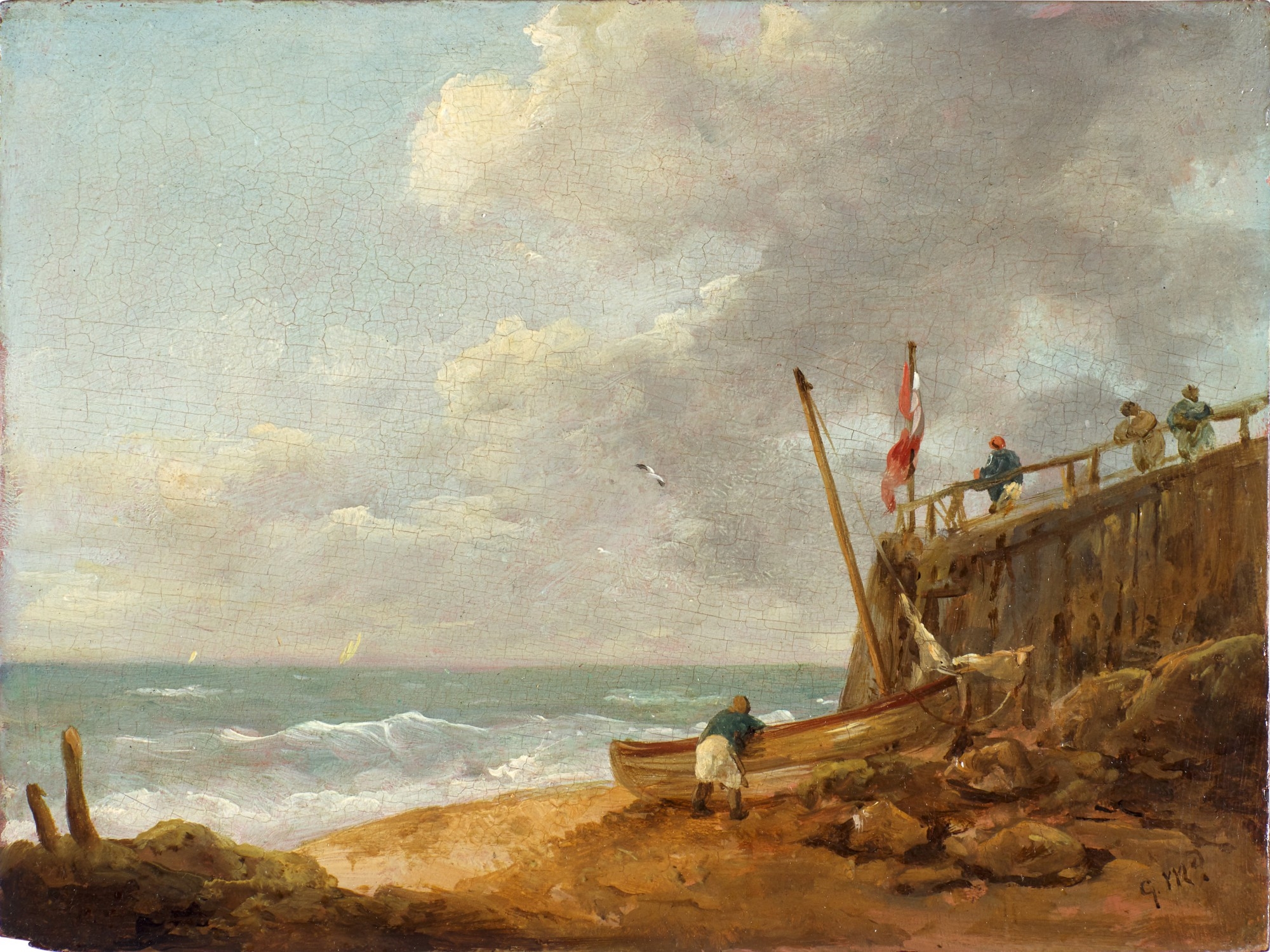 George Morland | Figures on the coast | MutualArt