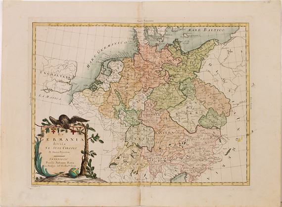 Antonio Zatta | Historische Karte Deutschlands 'Germania' / A historic ...