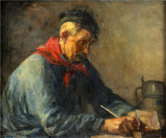 Baruch Leao Lopes de Laguna | Boer met pijp | MutualArt