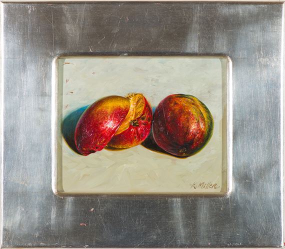 Keith Miller | Still Life with Onion and Mango, Sliced Papaya & Two ...