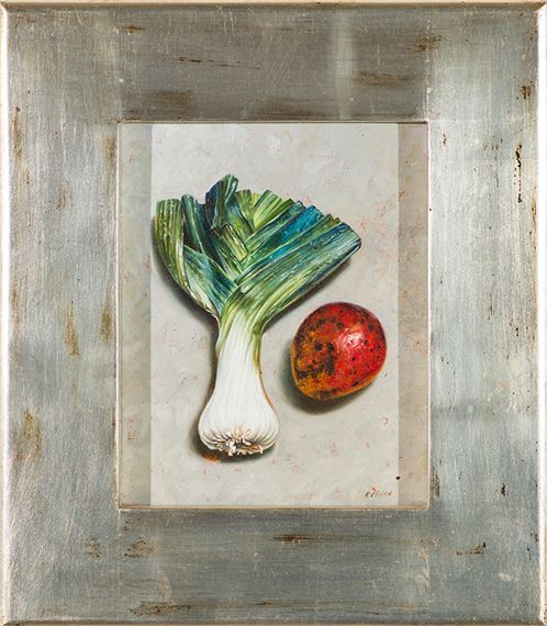 Keith Miller | Still Life with Onion and Mango, Sliced Papaya & Two ...