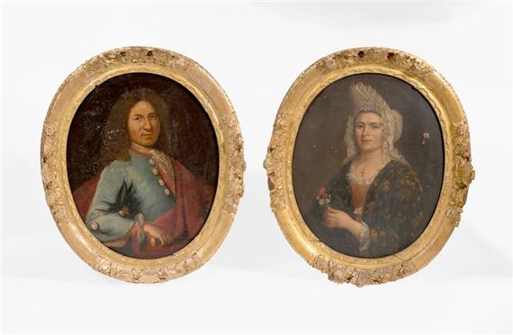 French School, 18th Century | Portrait of a woman with a Fontange ...