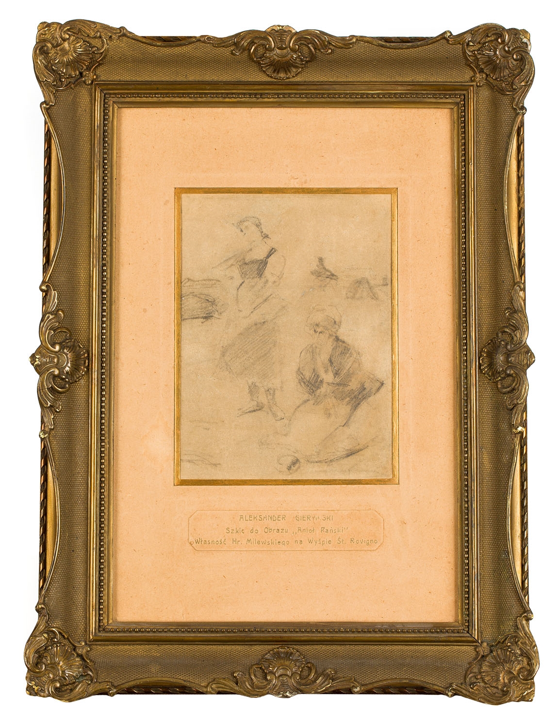 Aleksander Gierymski | Sketch for the painting Aniol Panski (Circa 1889 ...