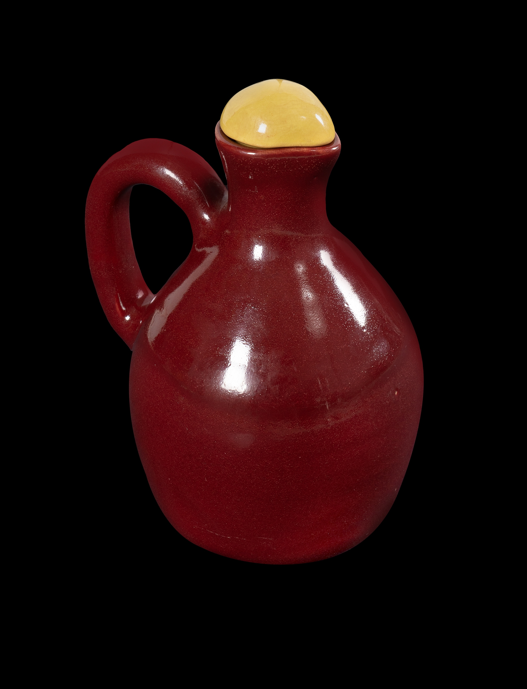 Allan Lowe | Burgundy Glaze Lidded Wine Jug | MutualArt