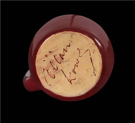 Allan Lowe | Burgundy Glaze Lidded Wine Jug | MutualArt