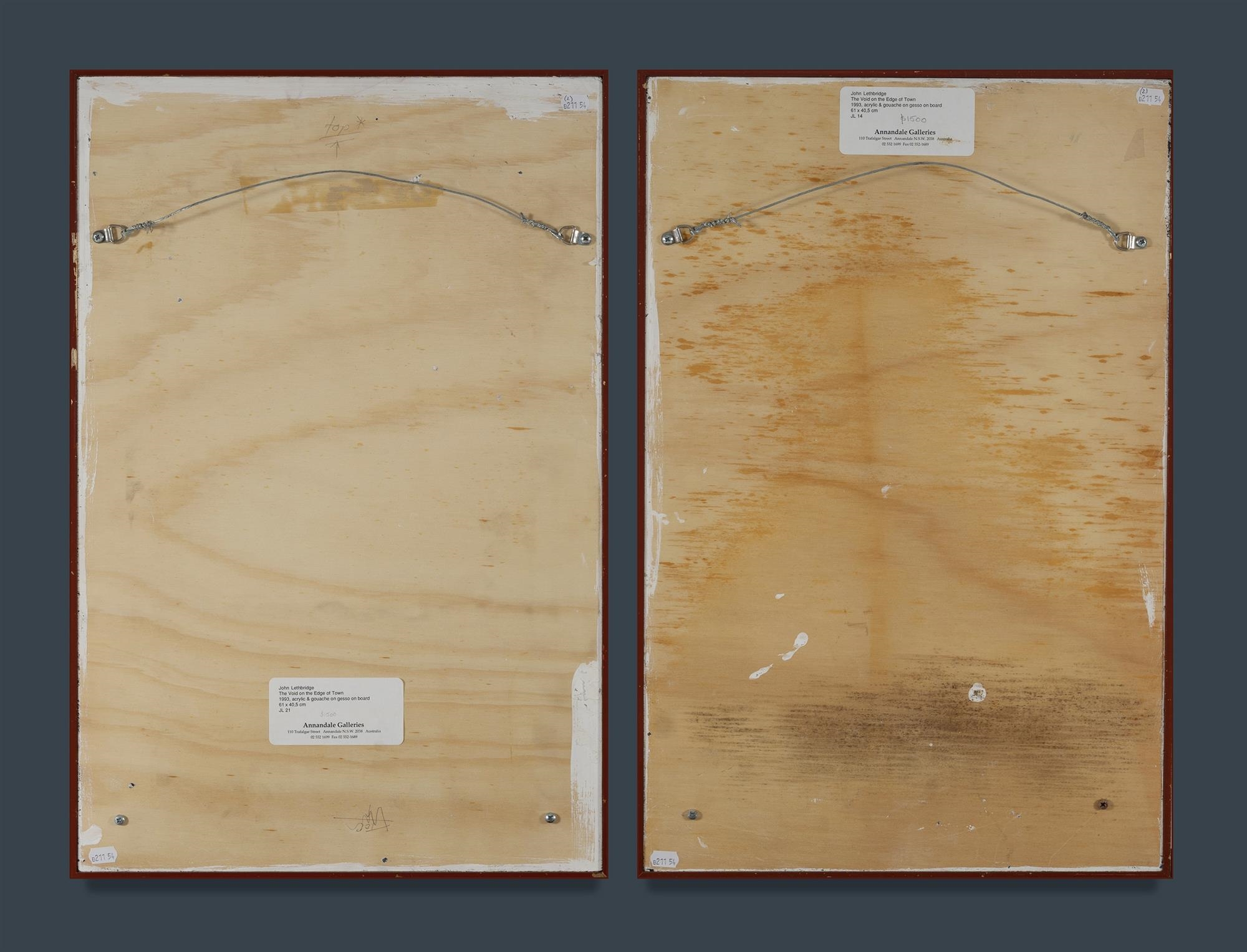 John Lethbridge | The Void on the Edge of Town #18 & #21 (1993) | MutualArt