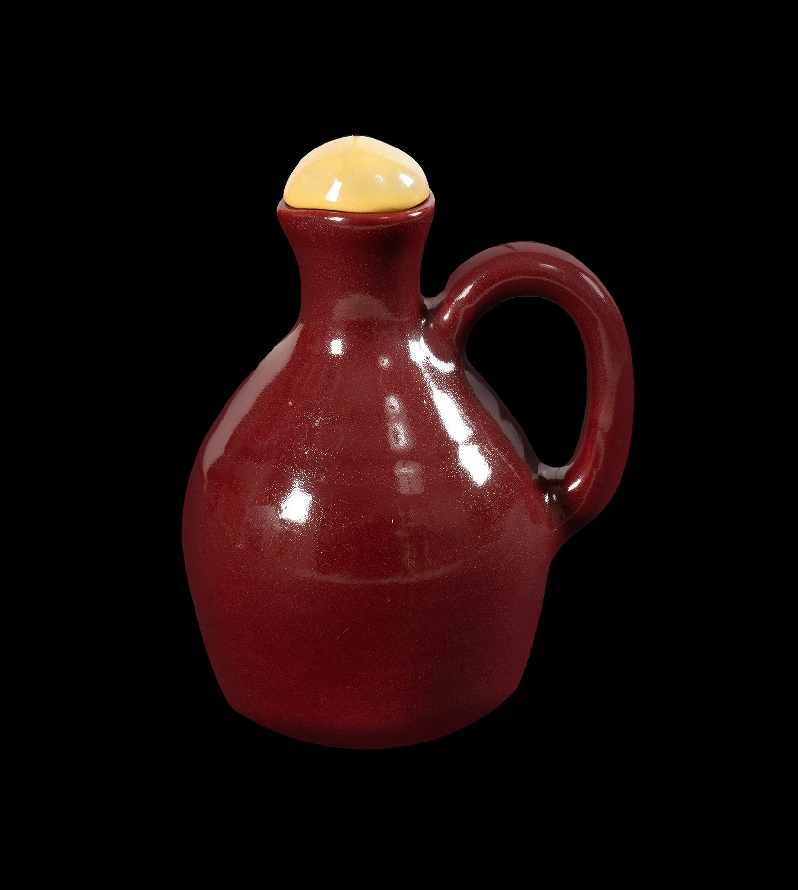 Allan Lowe | Burgundy Glaze Lidded Wine Jug | MutualArt