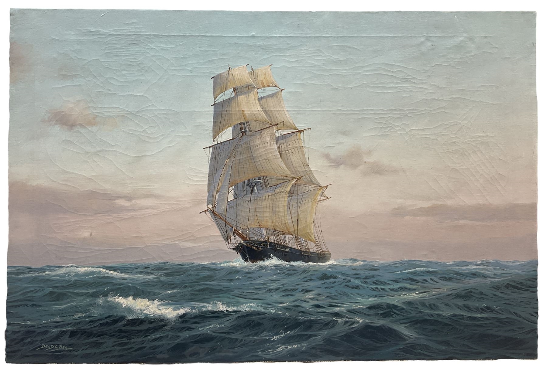 David C. Bell | Brig in Full Sail | MutualArt