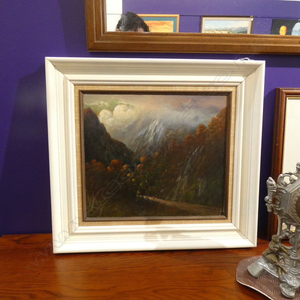 John Douglas Perrett | SOUTH ISLAND OIL LANDSCAPE | MutualArt