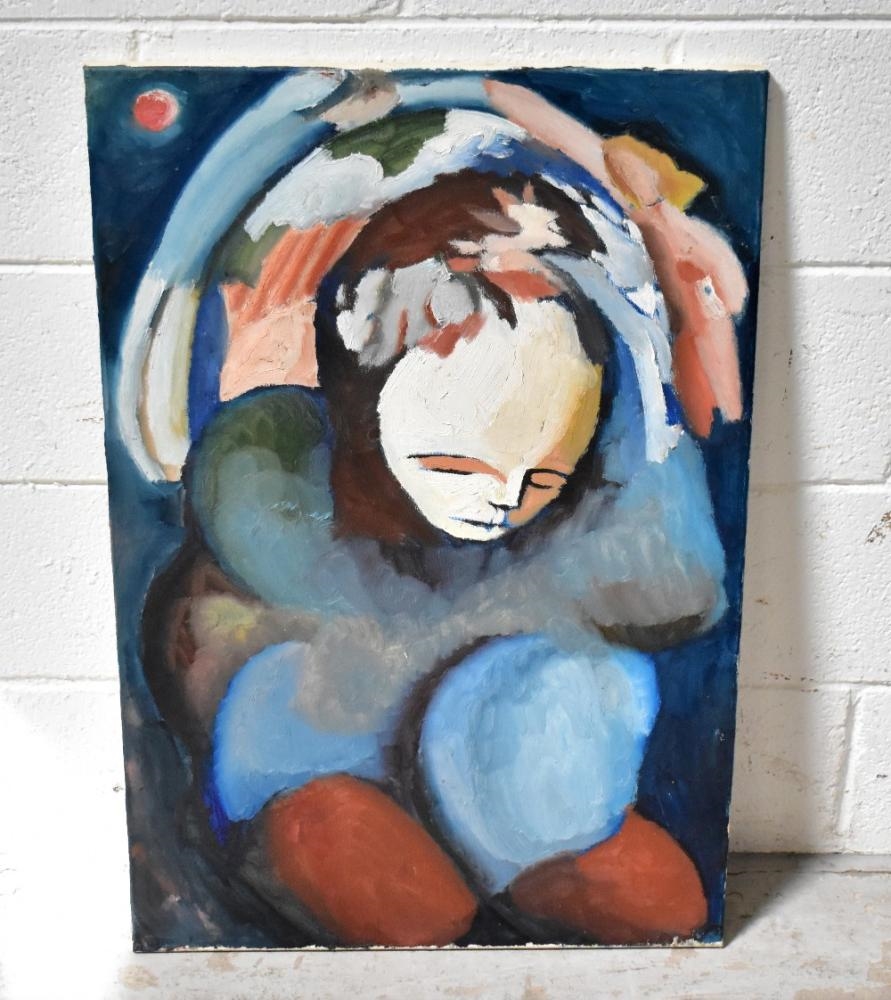 Terry Kane | abstract kneeling female figure | MutualArt