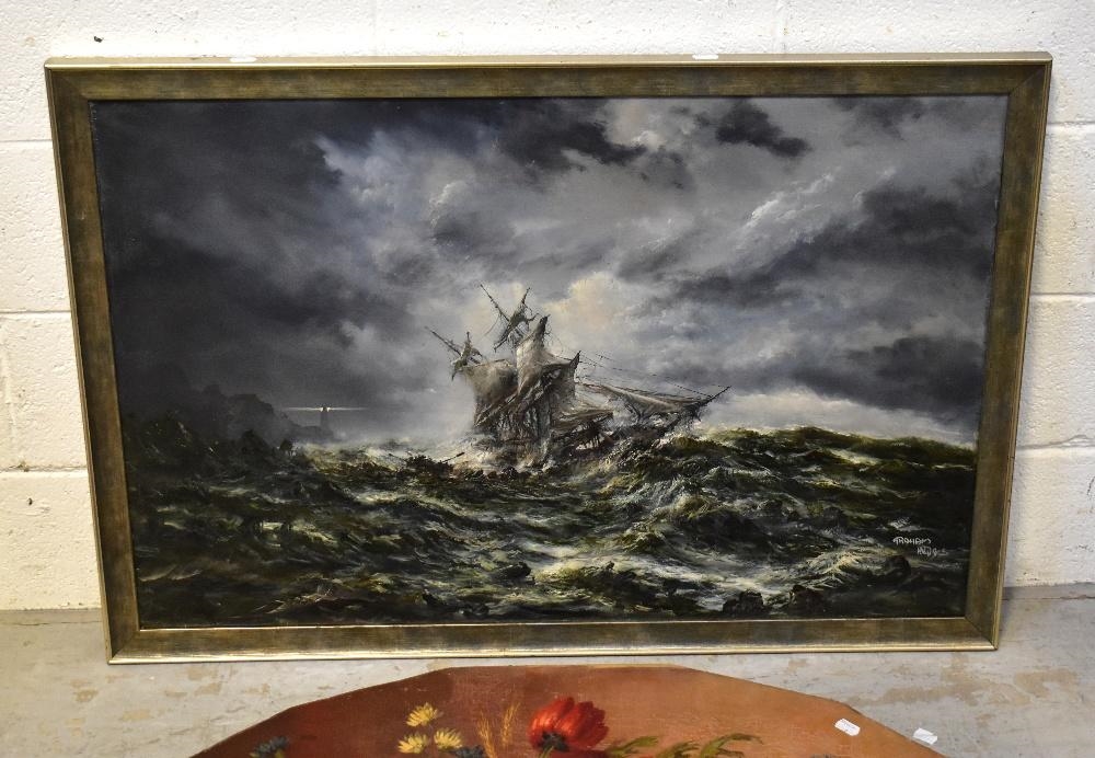 Graham Hedges | vessel in choppy seas; study of poppies | MutualArt