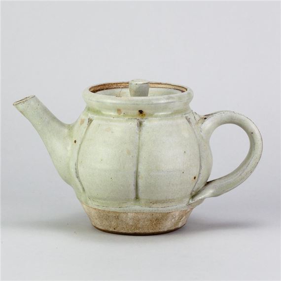 Dodd Mike | a stoneware lobed teapot covered in willow ash glaze ...