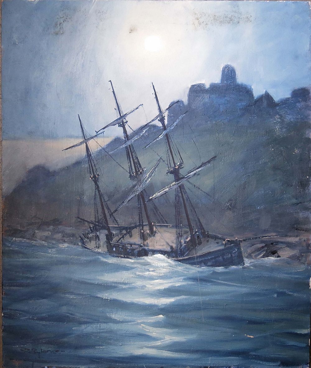 David Rylance | David Rylance Wreck of The Dame of Sark at St Mawes ...