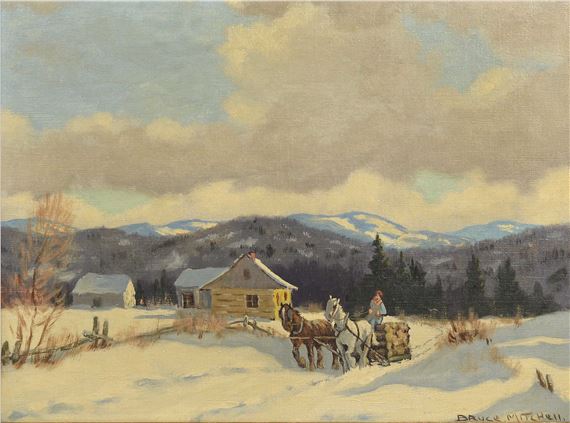 Bruce Mitchell | Logging Scene | MutualArt