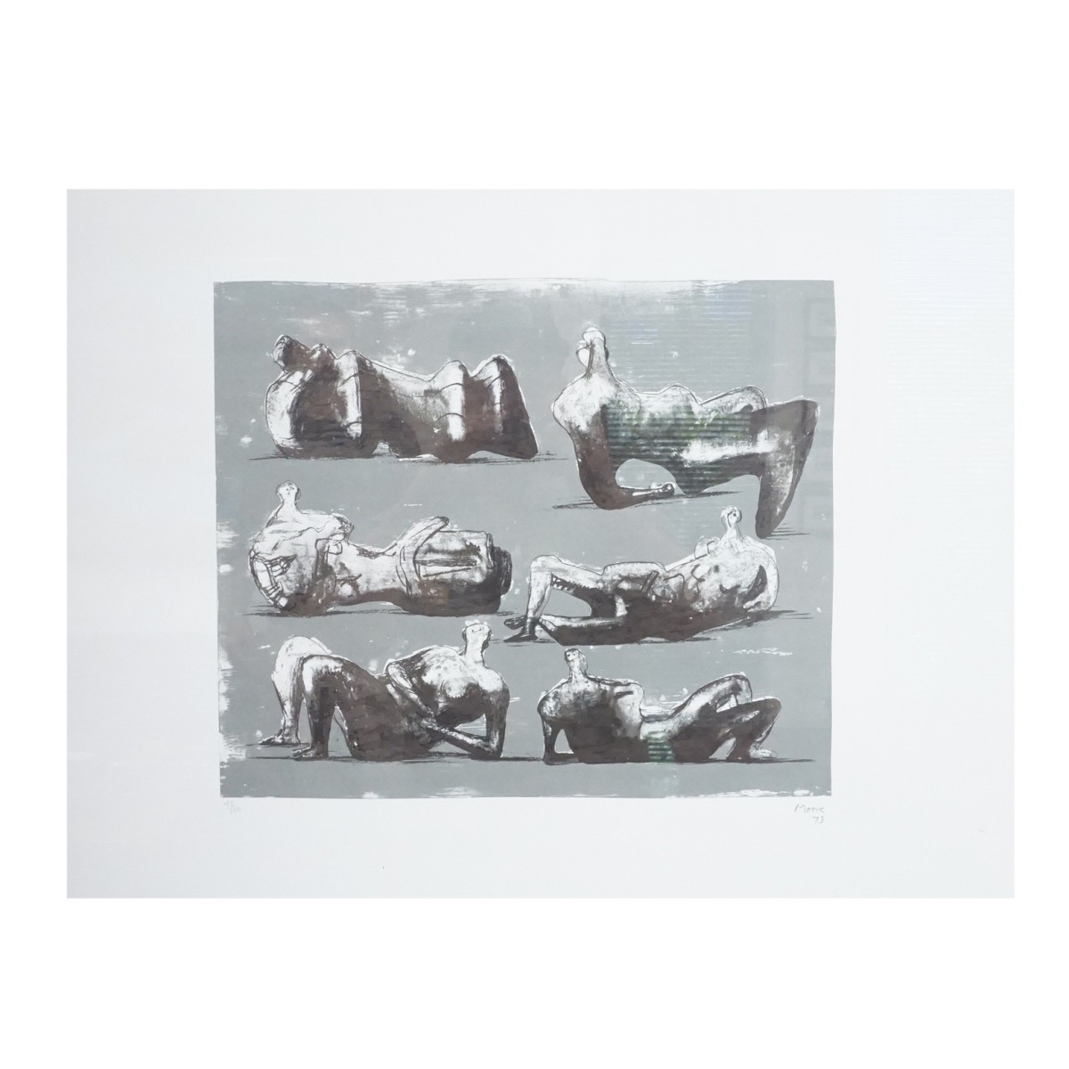 Henry Moore | Six Reclining Figures (1973) | MutualArt