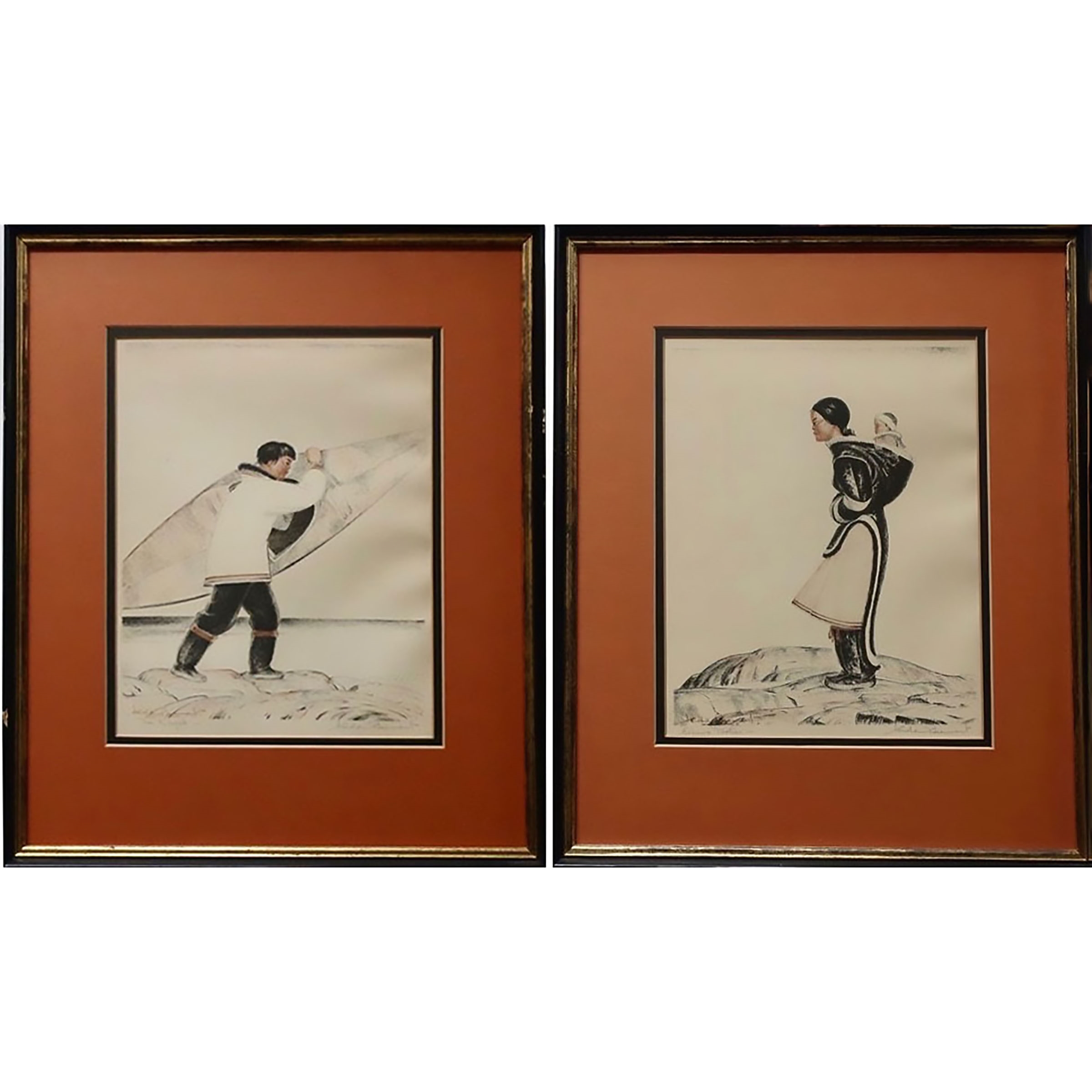 Thomas Harold Beament | THE KAYAK; ESKIMO MOTHER | MutualArt