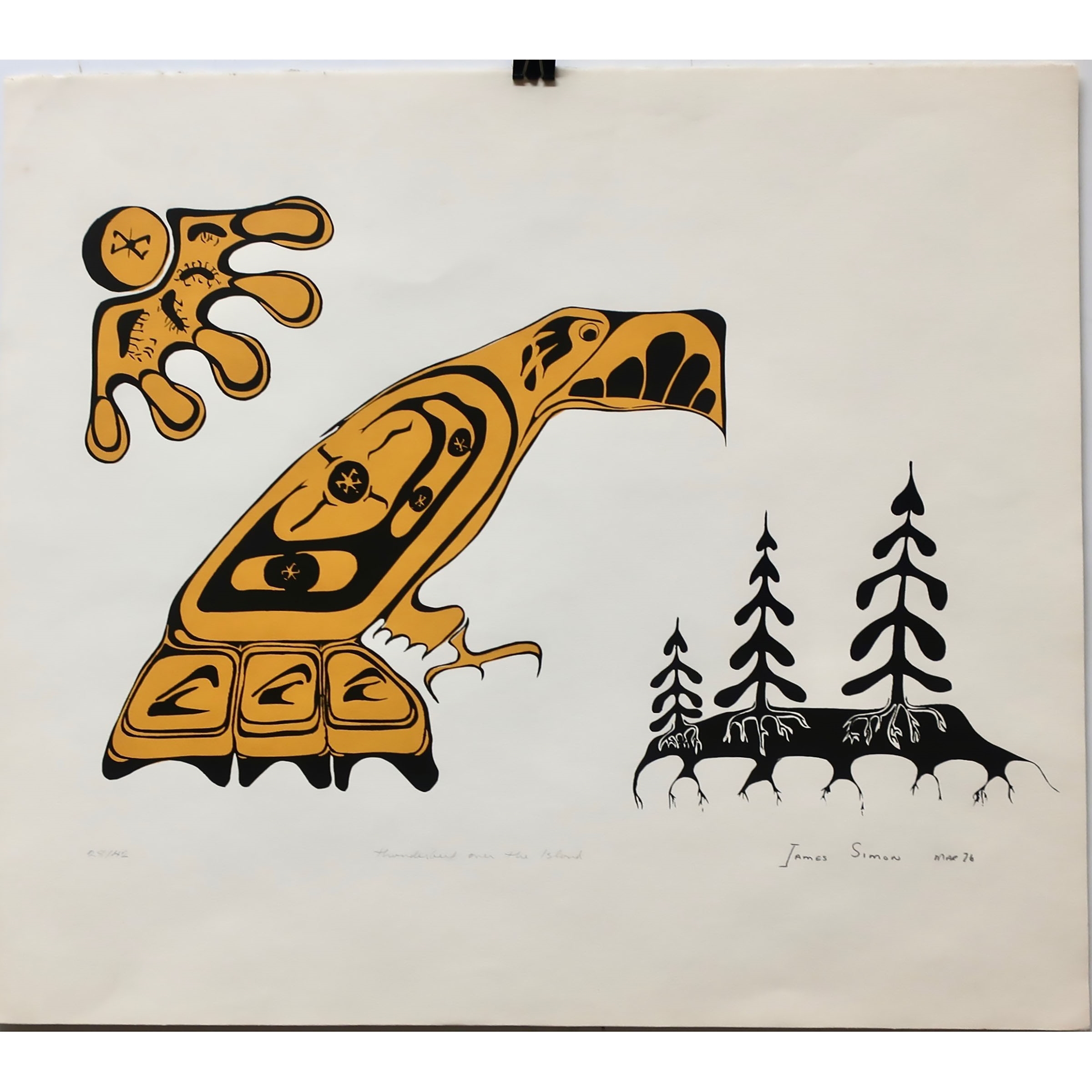 Martin Panamick | THUNDERBIRD OVER THE ISLAND; PORCUPINE | MutualArt