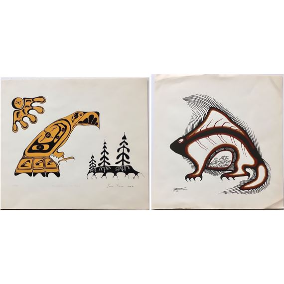 Martin Panamick | THUNDERBIRD OVER THE ISLAND; PORCUPINE | MutualArt