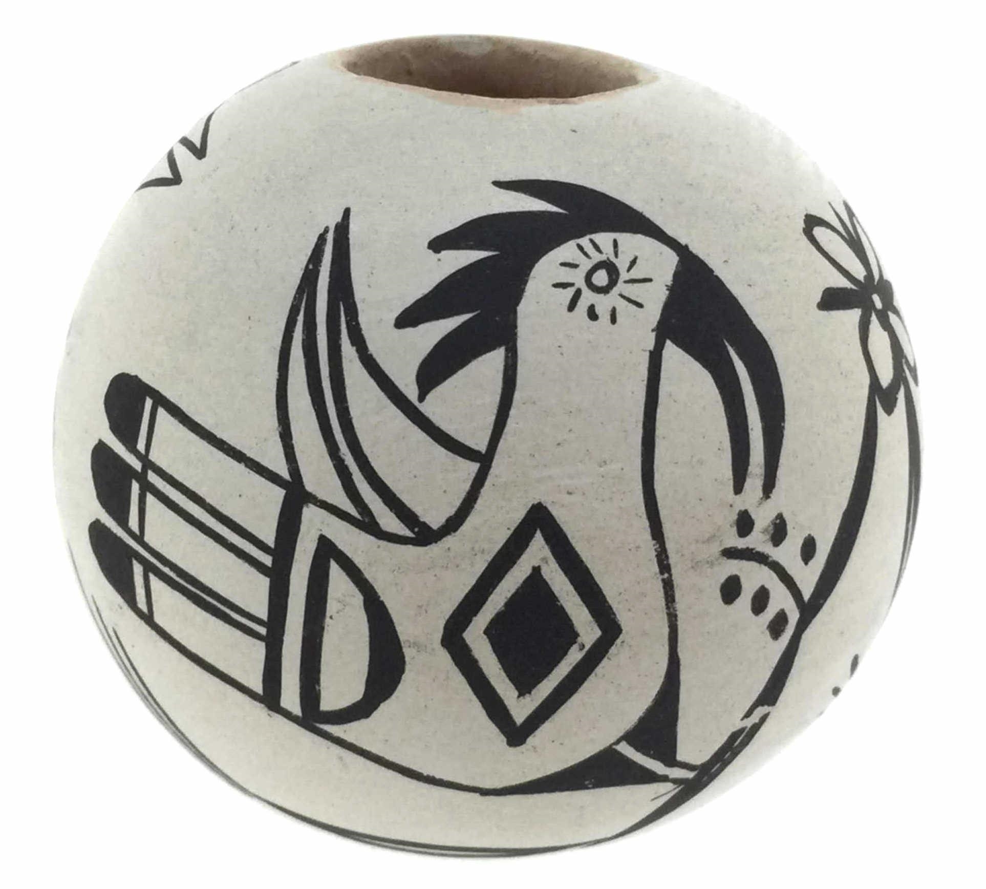 Thomas Natseway | Thomas Natseway Laguna Pueblo Miniature Pot | MutualArt