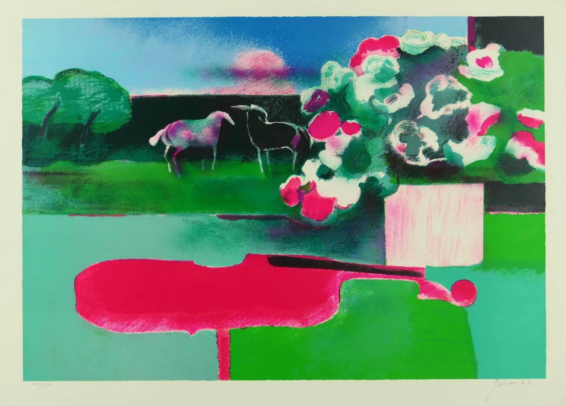 Paul Guiramand | Les deux chevaux | MutualArt