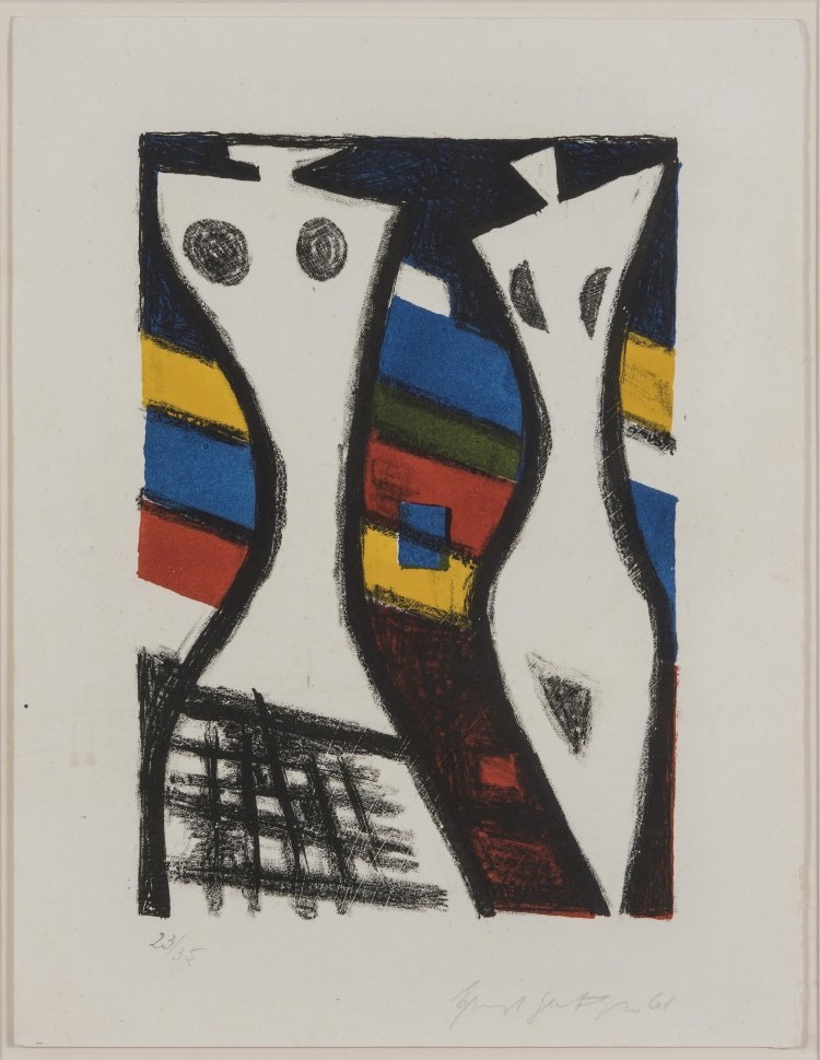 Ernst Geitlinger | Untitled (Two Female Bodies) (1961) | MutualArt