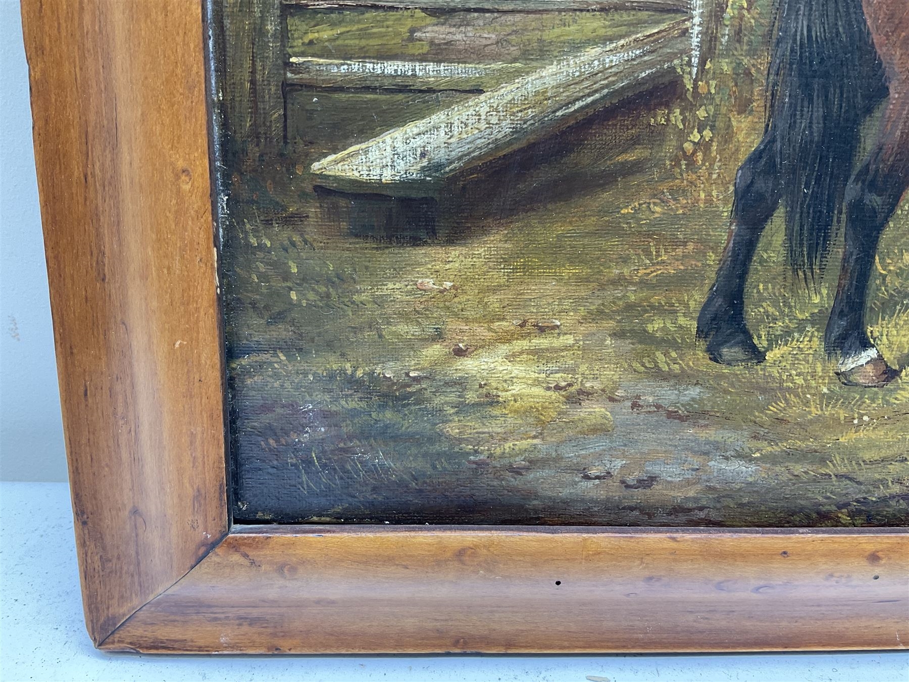 Albert Clark | Horse and Dogs in a Paddock | MutualArt
