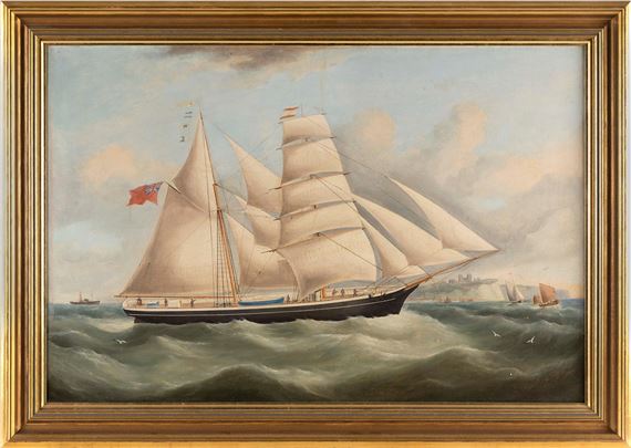 British School, 19th Century | Portrait of the brigantine Alexander ...