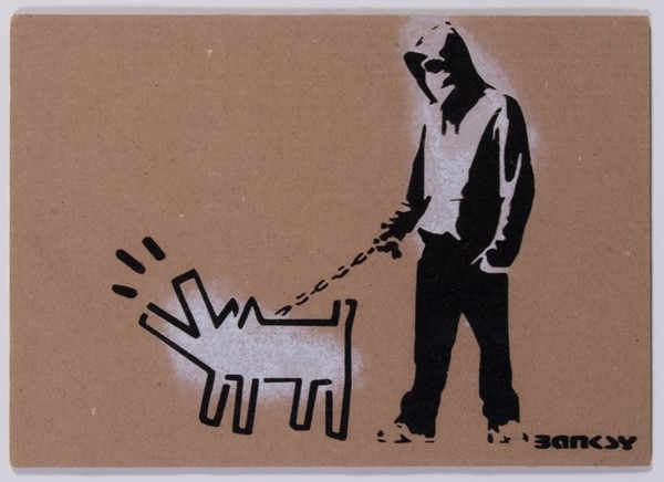Banksy | Haring Dog (2015) | MutualArt