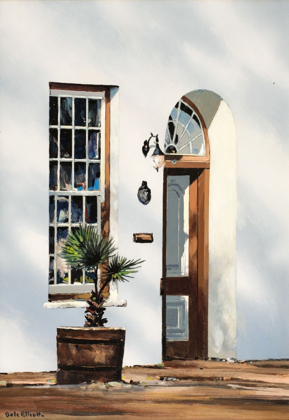 Dale Elliott | An elegant door way with a fan skylight | MutualArt