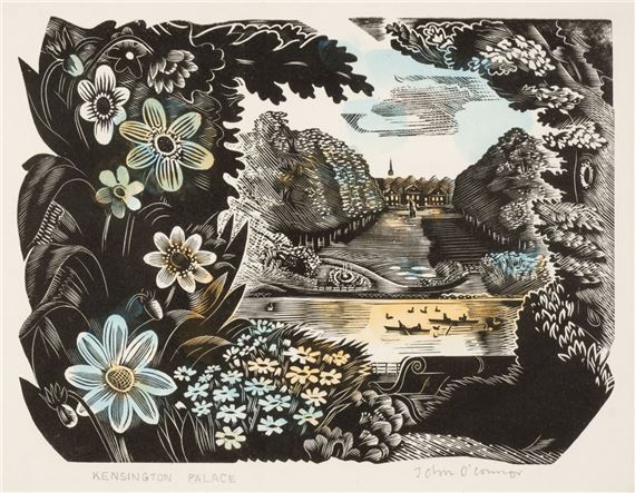 John Scorror O'Connor | Kensington Palace; Girl Picking Fruit | MutualArt