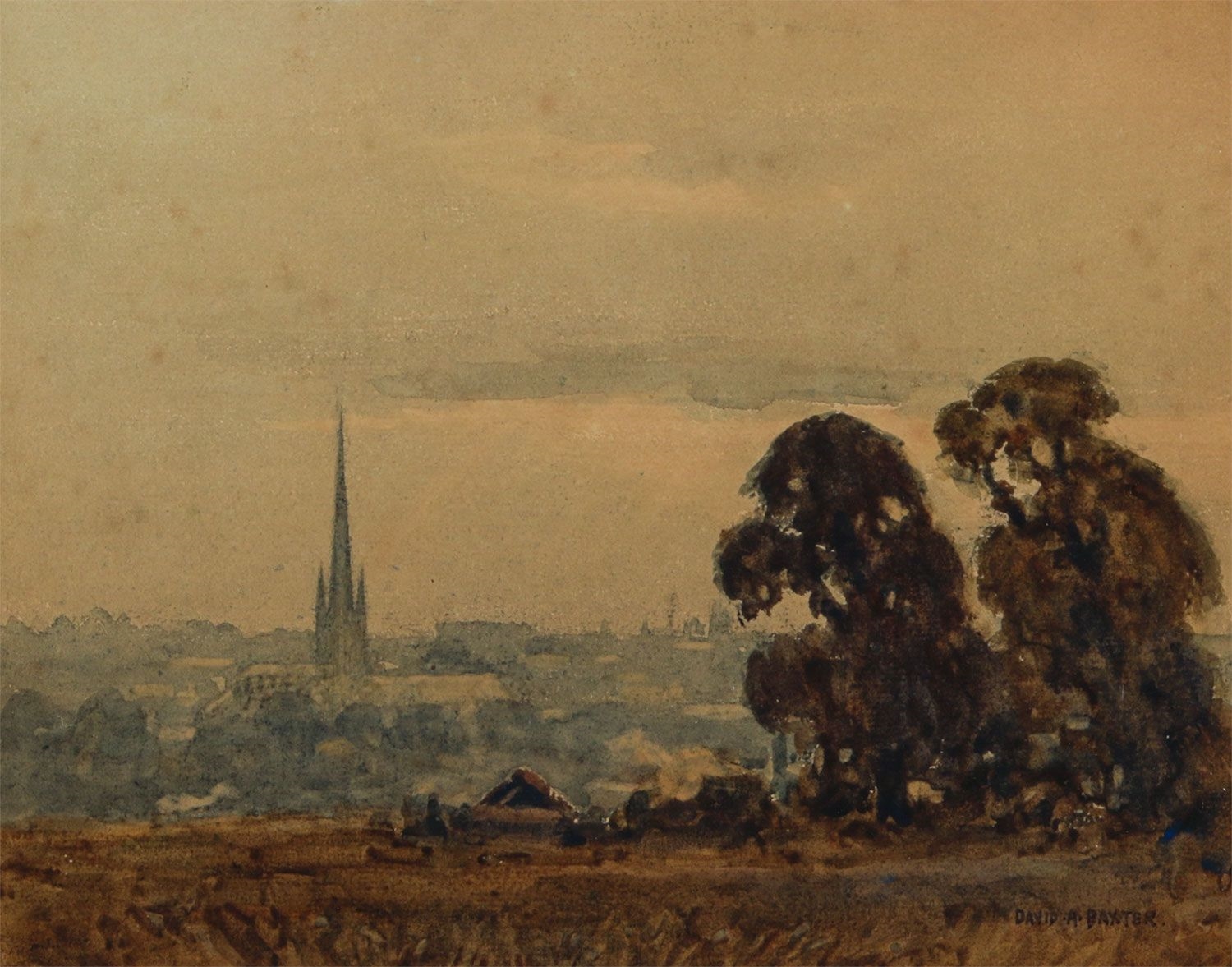 David A. Baxter | NORWICH FROM MOUSEHOLD HEATH | MutualArt