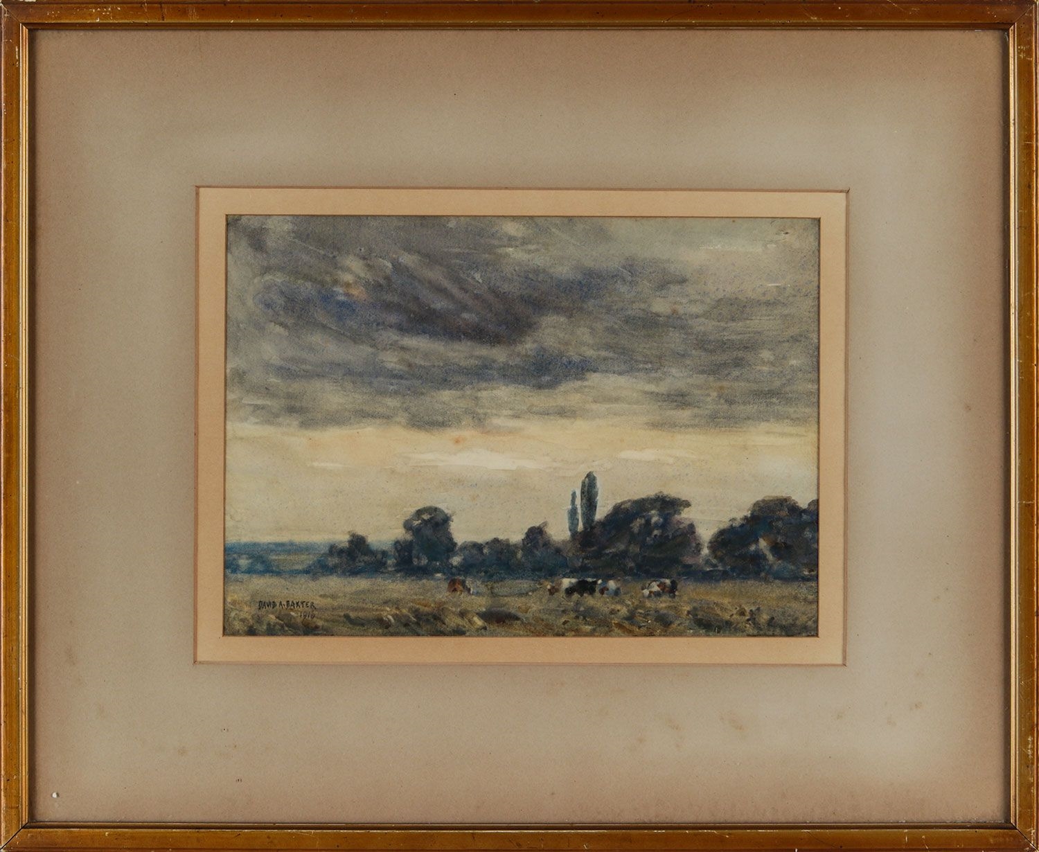 David A. Baxter | COWS GRAZING, NORFOLK | MutualArt