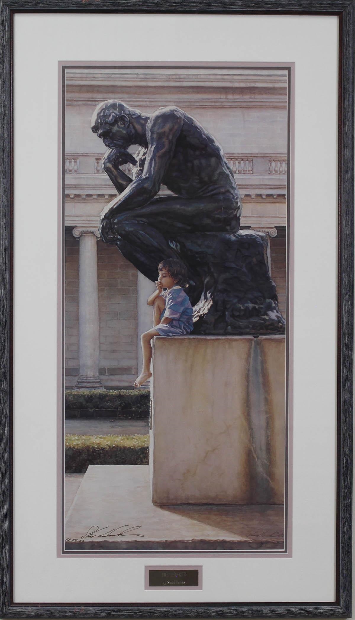 Steve Hanks | After the Bath; The Thinker | MutualArt