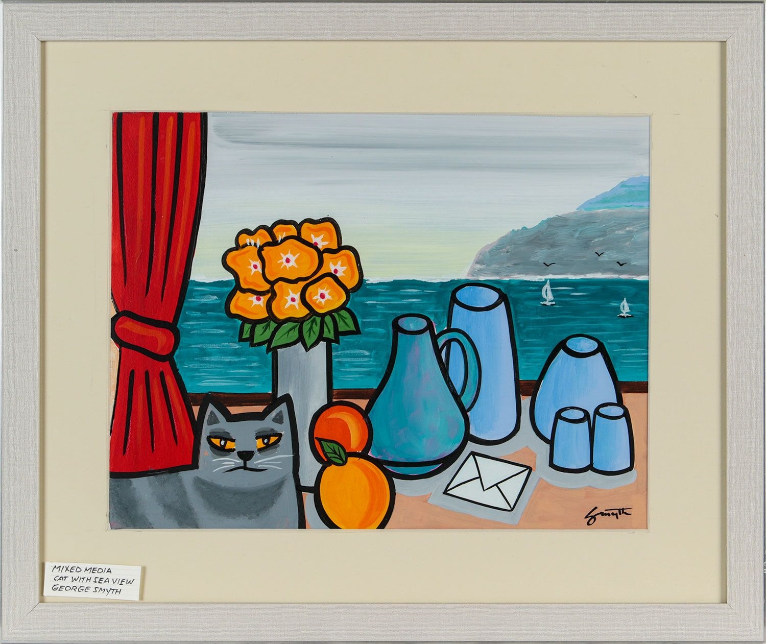 George Smyth | CAT WITH SEAVIEW | MutualArt