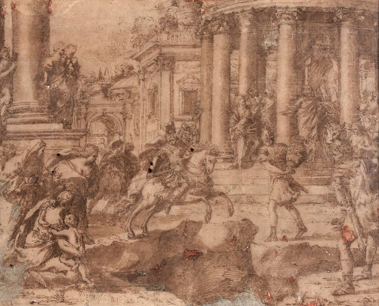 Francesco Brizio | Marcus Curtius throwing himself into an abyss ...
