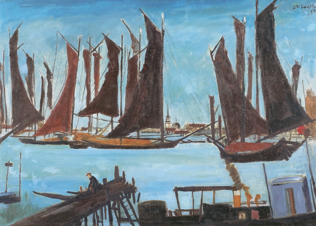 Lai Foong Moi | Untitled (Boats) (1959) | MutualArt