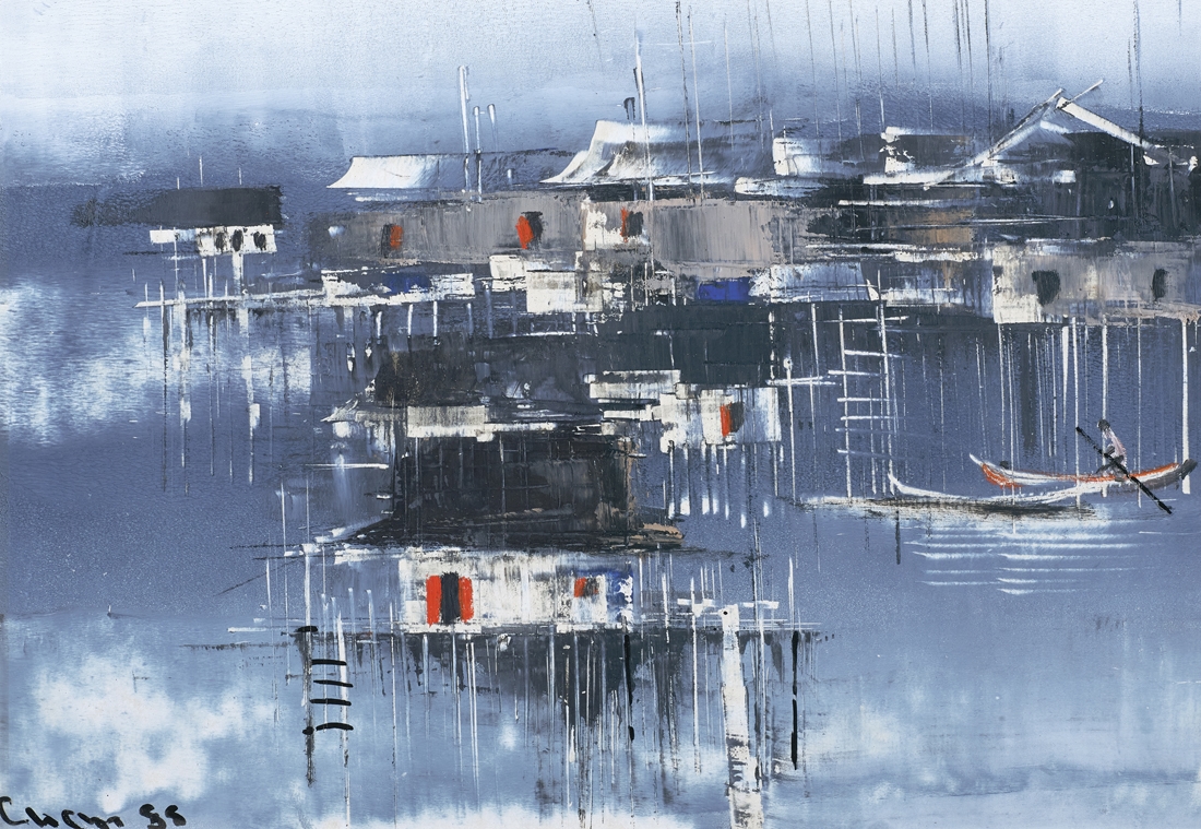 Jehan Chan | Fishing Village (1985) | MutualArt