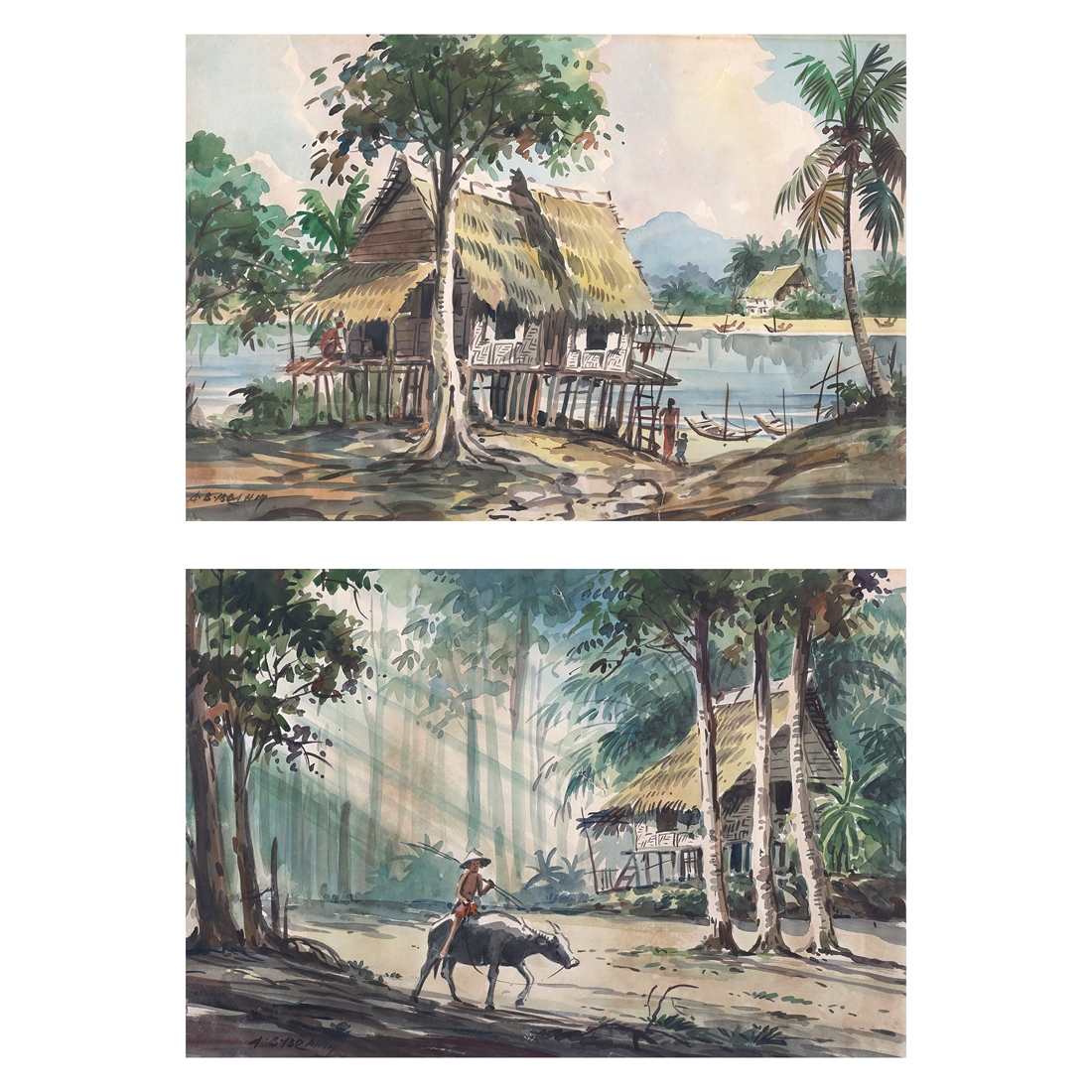 A. B. Ibrahim | Fishing Village; Kampung | MutualArt