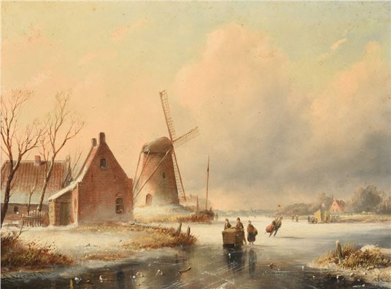 Marinus Cornelis Thomas Vermeulen | Winter scene | MutualArt