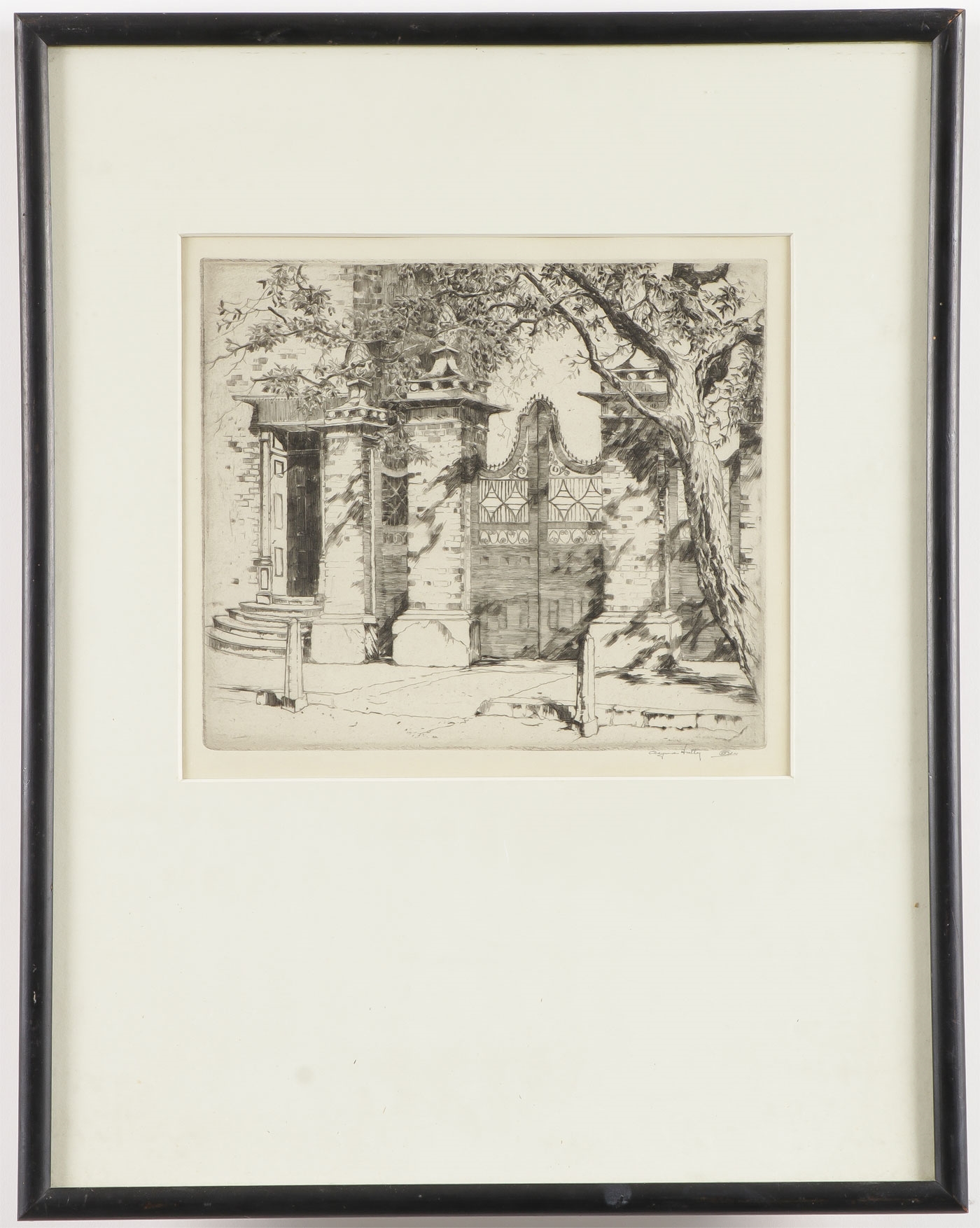 Alfred Heber Hutty | PAIR PENCIL SIGNED ALFRED HUTTY ETCHINGS. (1927 ...
