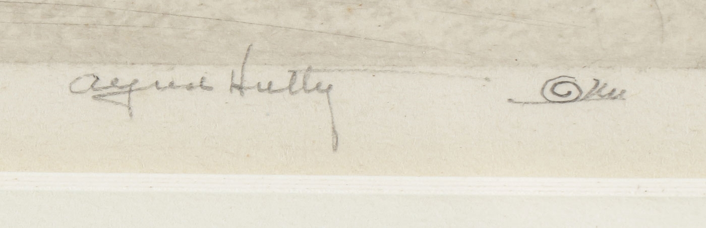 Alfred Heber Hutty | PAIR PENCIL SIGNED ALFRED HUTTY ETCHINGS. (1927 ...