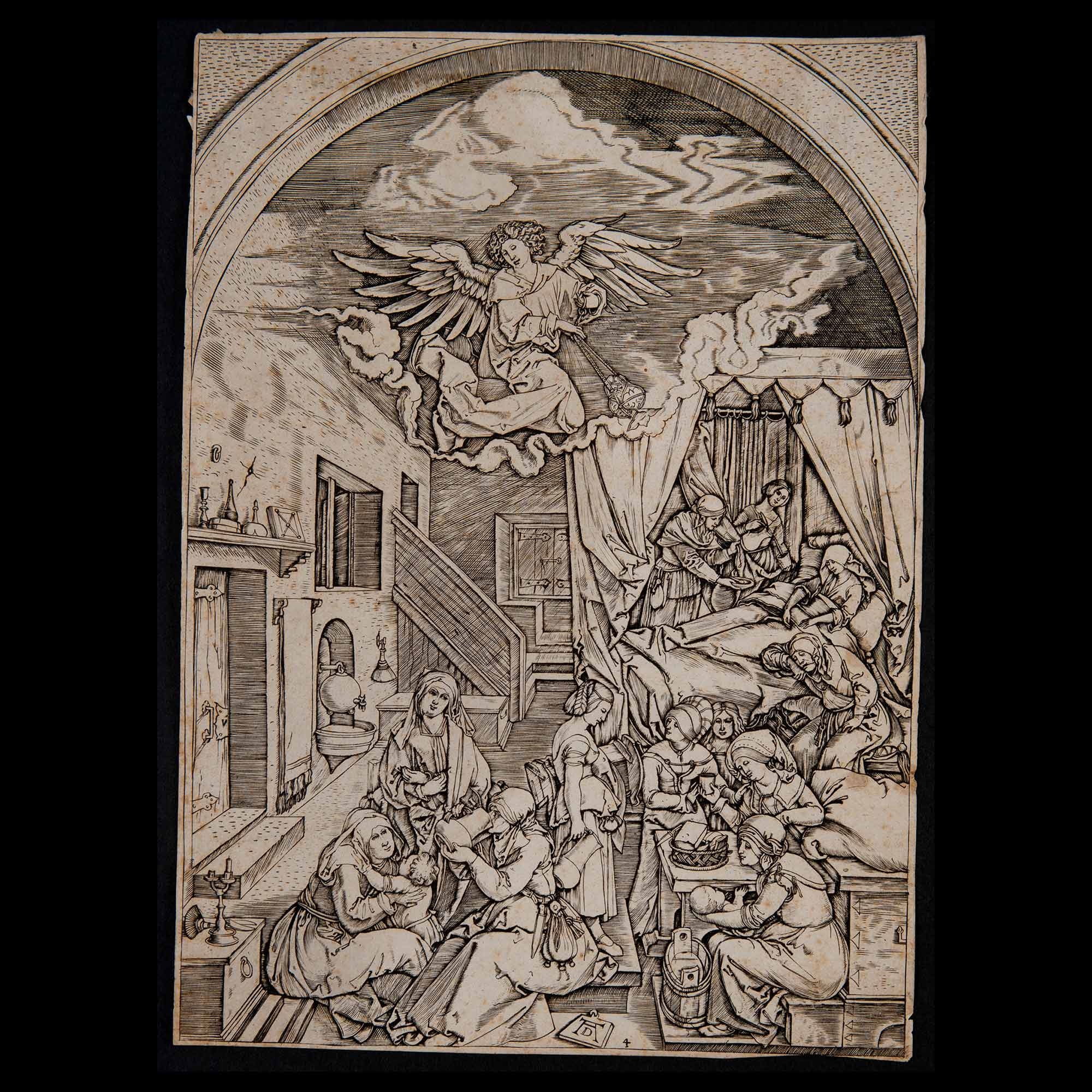 Marcantonio Raimondi | The Birth of the Virgin | MutualArt