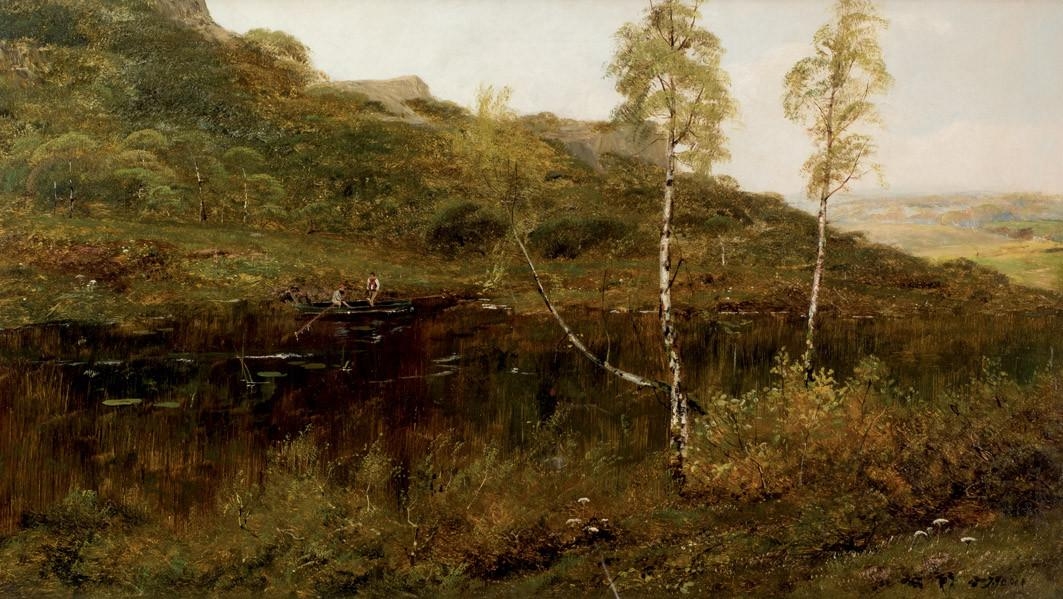 Theodore Hines | Paisaje con río | MutualArt