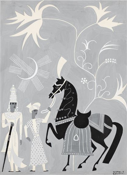 Witold Gordon | Presenting the stallion to Sindbad. | MutualArt