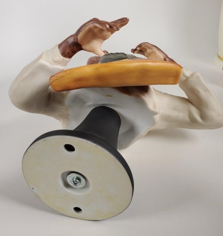 Edward J. Rohn | Large Porcelain Bass Player Bust by Edward J. Rohn ...